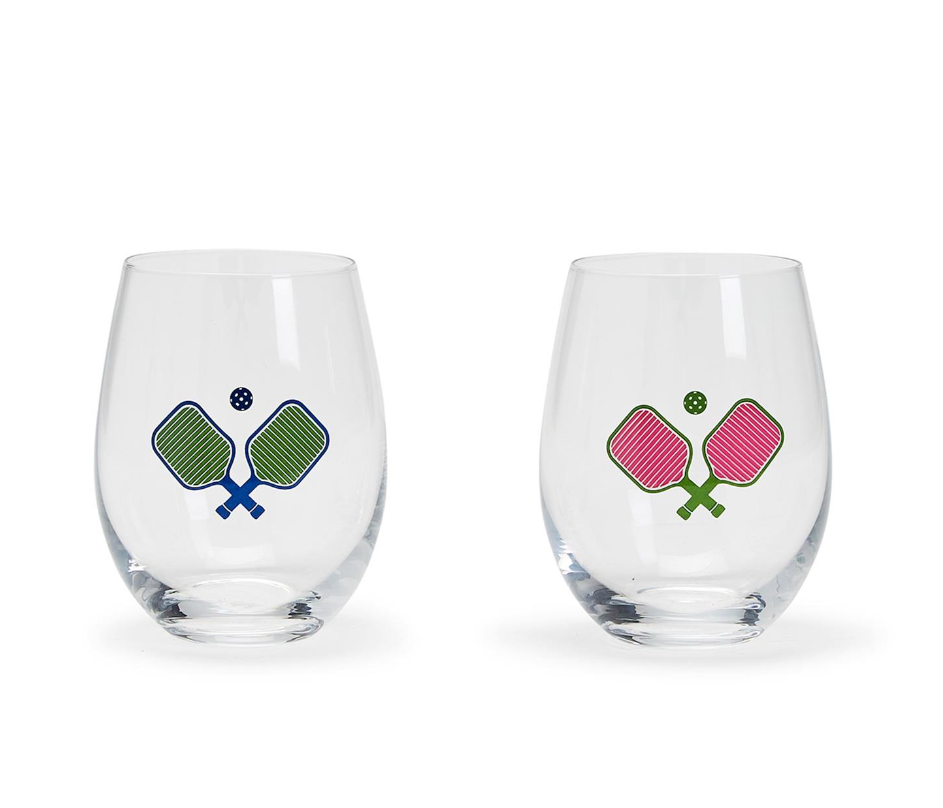 Stemless Pickleball Glass – Libby Lou's