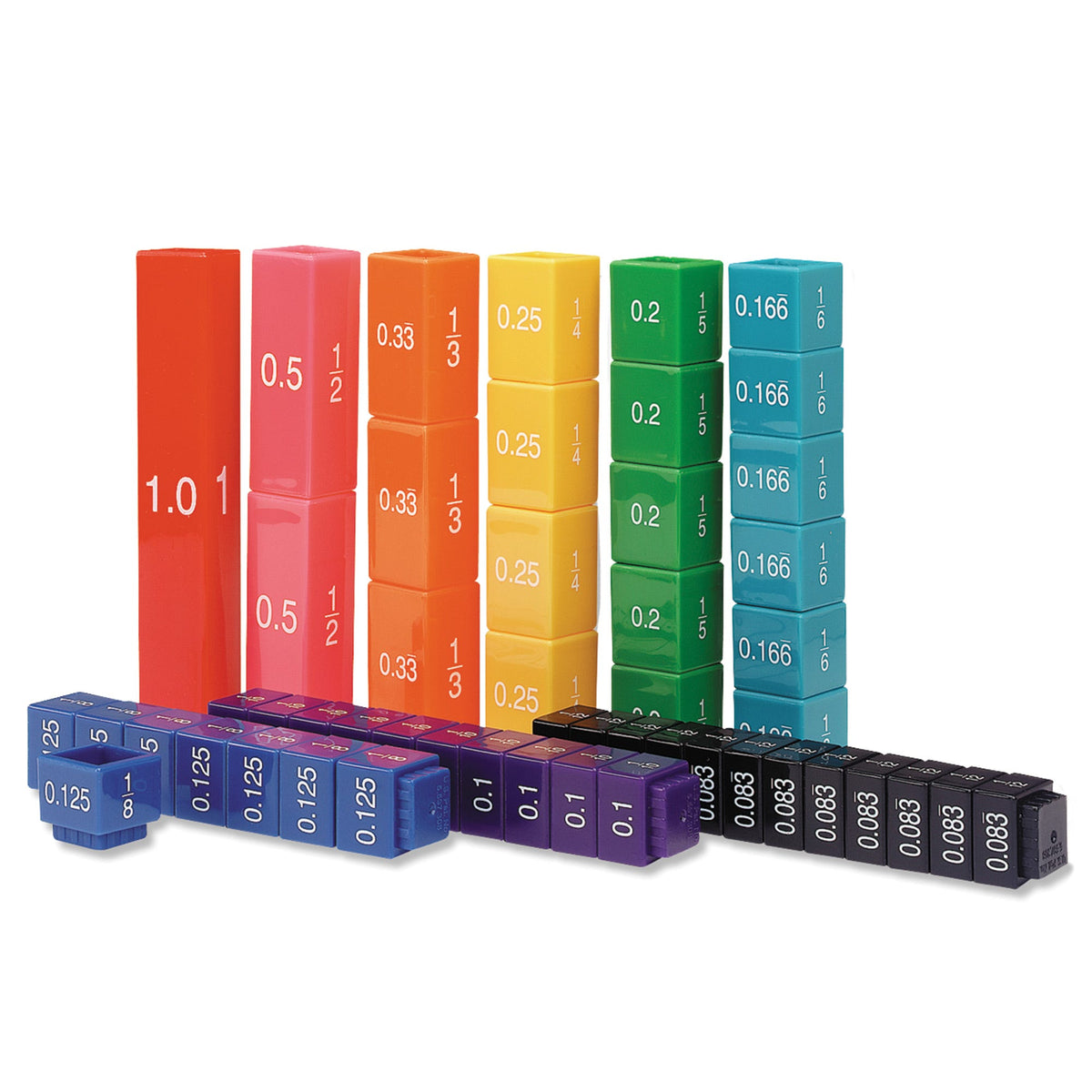 Fraction Tower® Cubes - Equivalency Set – Libby Lou's